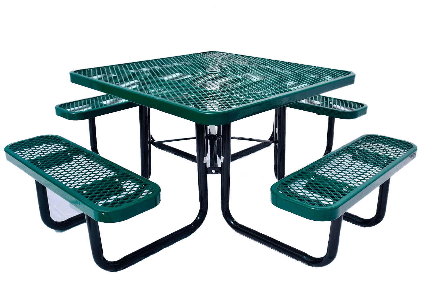 Quick Ship 46″ Portable Commercial Picnic Table – Square – Park Elements