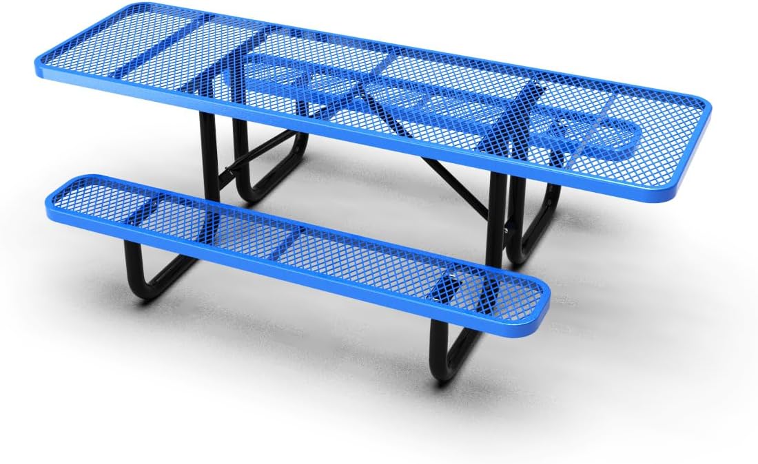 Quick Ship 8ft Portable ADA Commercial Picnic Table – Rectangle – Park ...